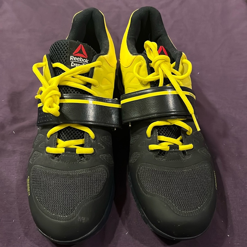 Reebok Crossfit Bright Yellow/Blaxk Lifting Shoes 10.… - Gem